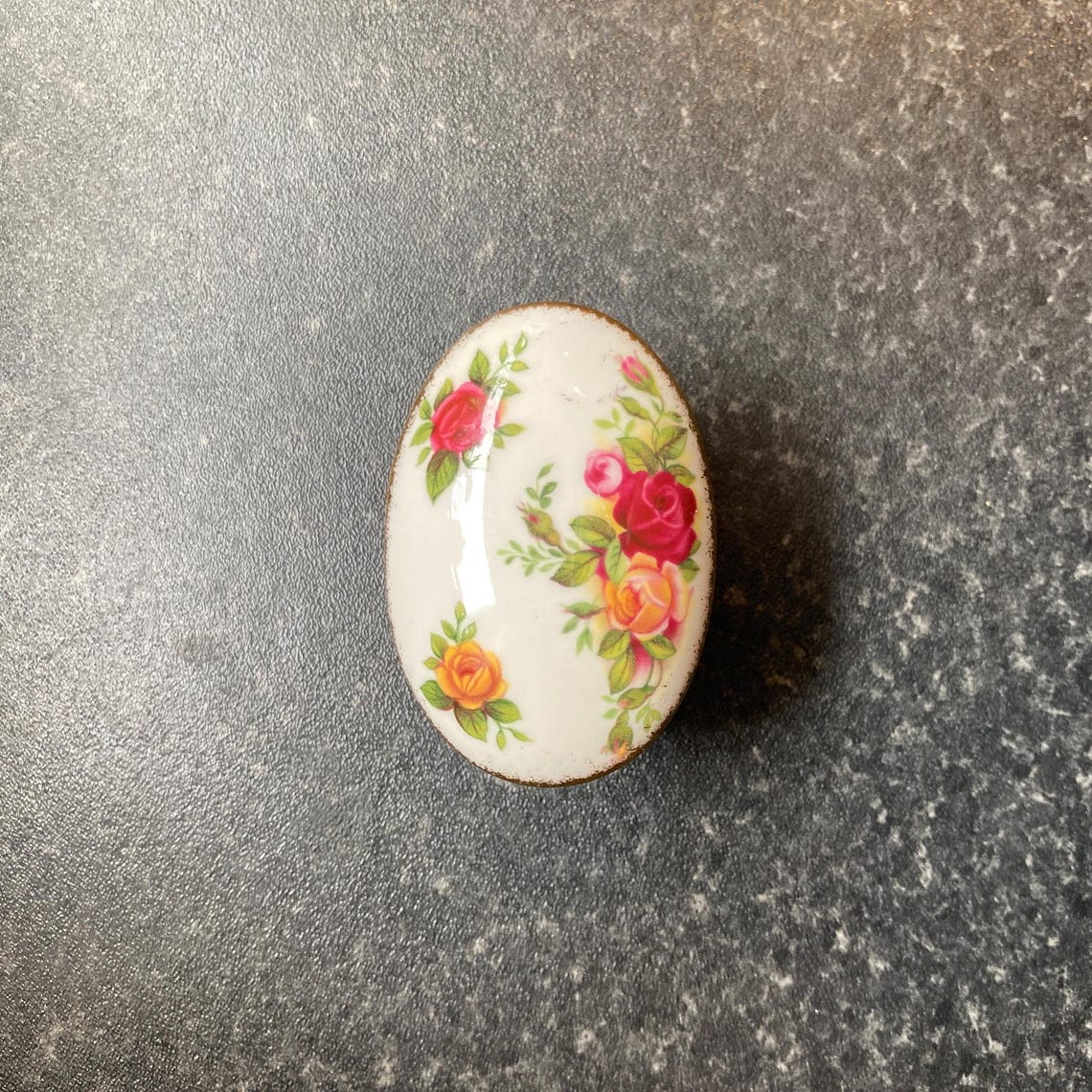 Royal Albert Old Country Roses Oval Pill Box With Lid - Etsy