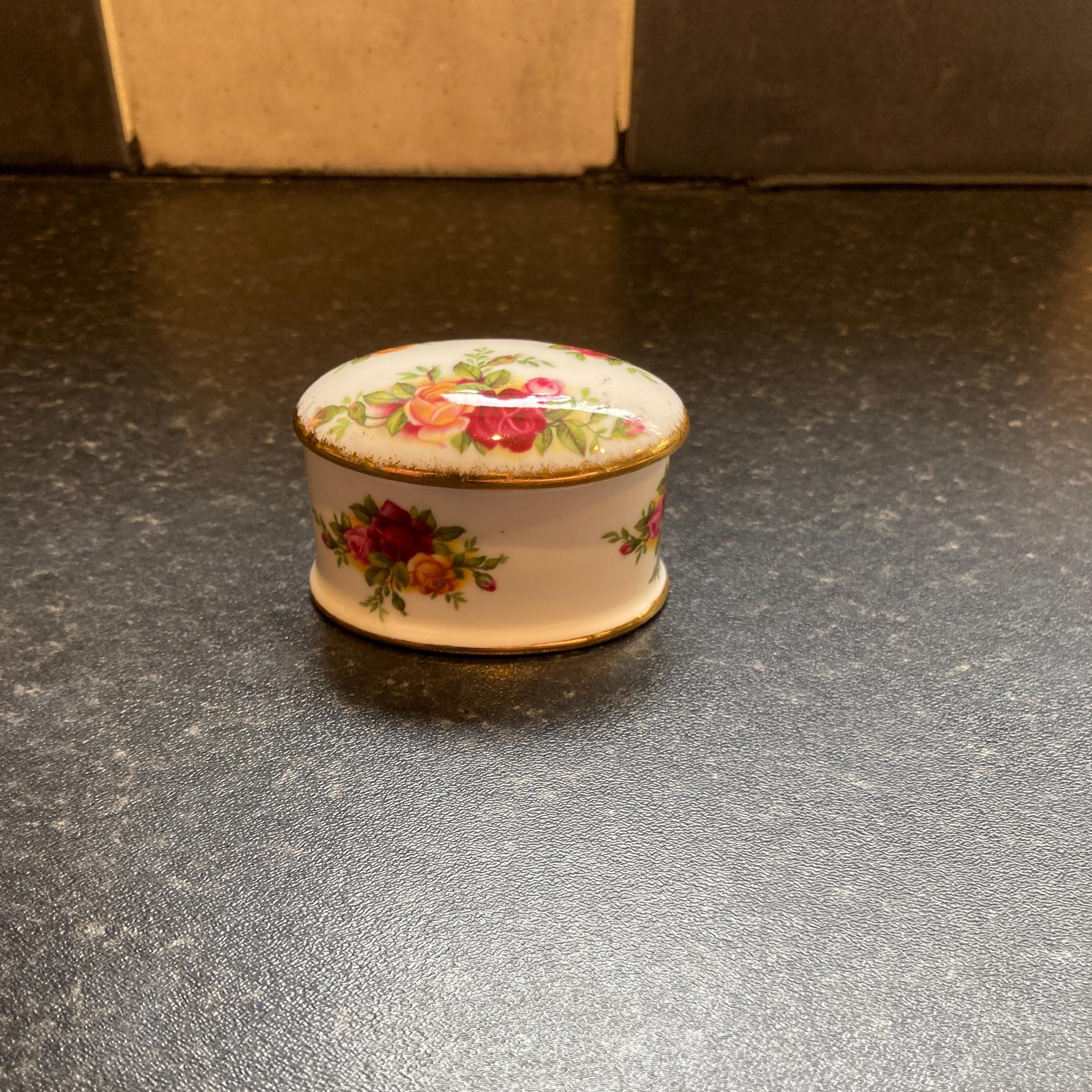 Royal Albert Old Country Roses Oval Pill Box With Lid - Etsy