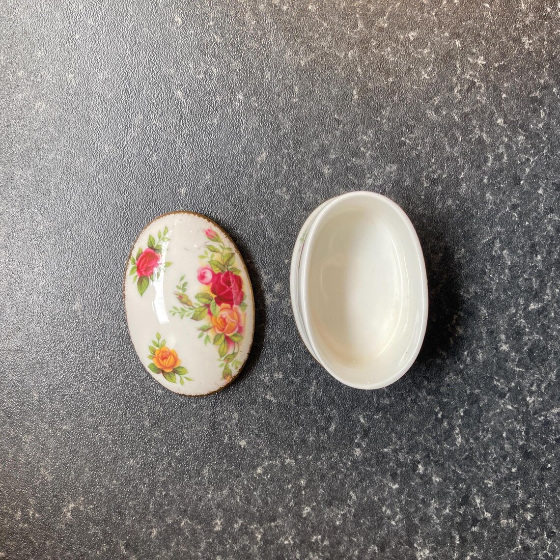 Royal Albert Old Country Roses Oval Pill Box With Lid - Etsy