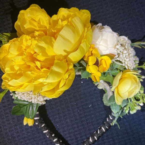 Yellow Flower Crown - Etsy