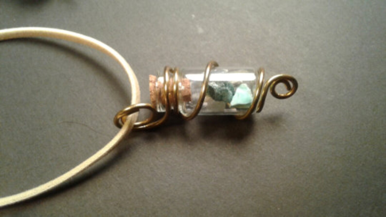 Crystal Gris Gris Witches Amulet Mojo Bottle Wicca Pendant | Etsy