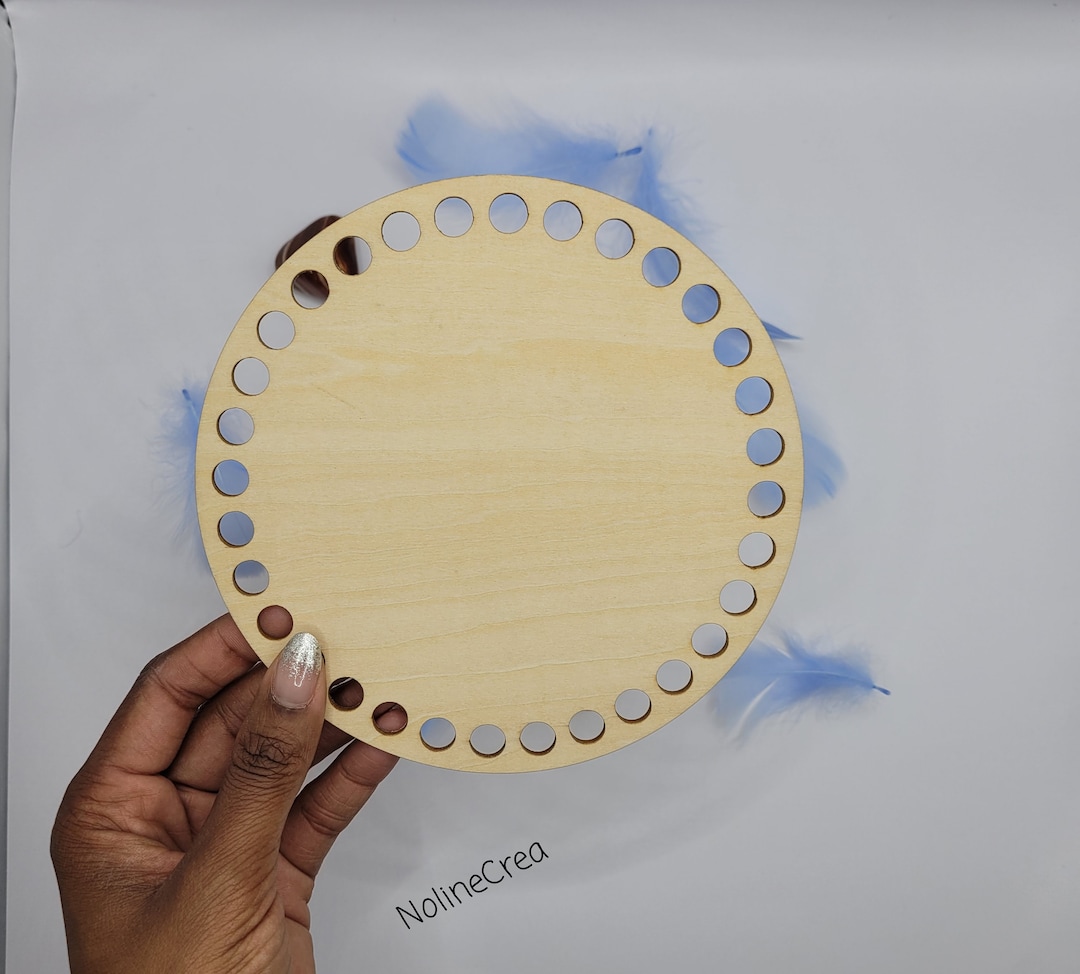 Round Wooden Base 6 or 8 Inch, Round Wooden Base for Crochet - Etsy