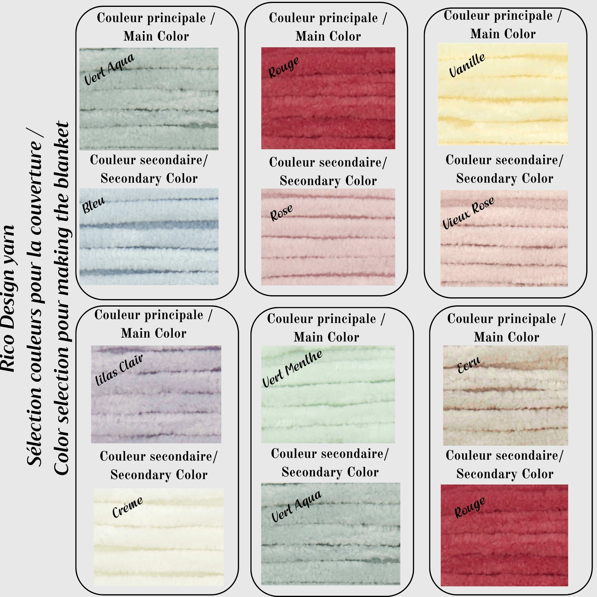 Crochet Baby Blanket, Two-tone Baby Blanket, Chenille Yarn Baby Blanket ...