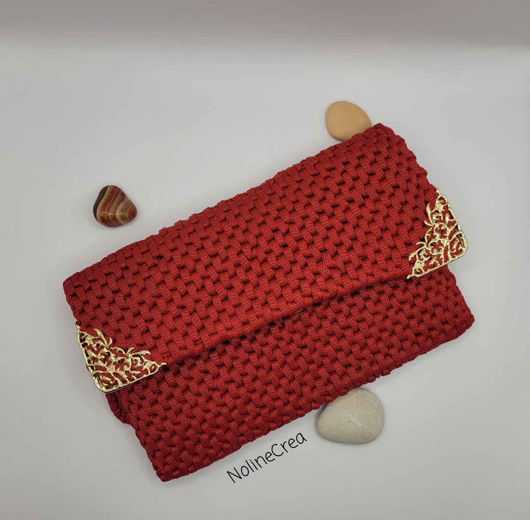 Handmade Red Evening Clutch, Evening Clutch, Red Clutch - Etsy UK