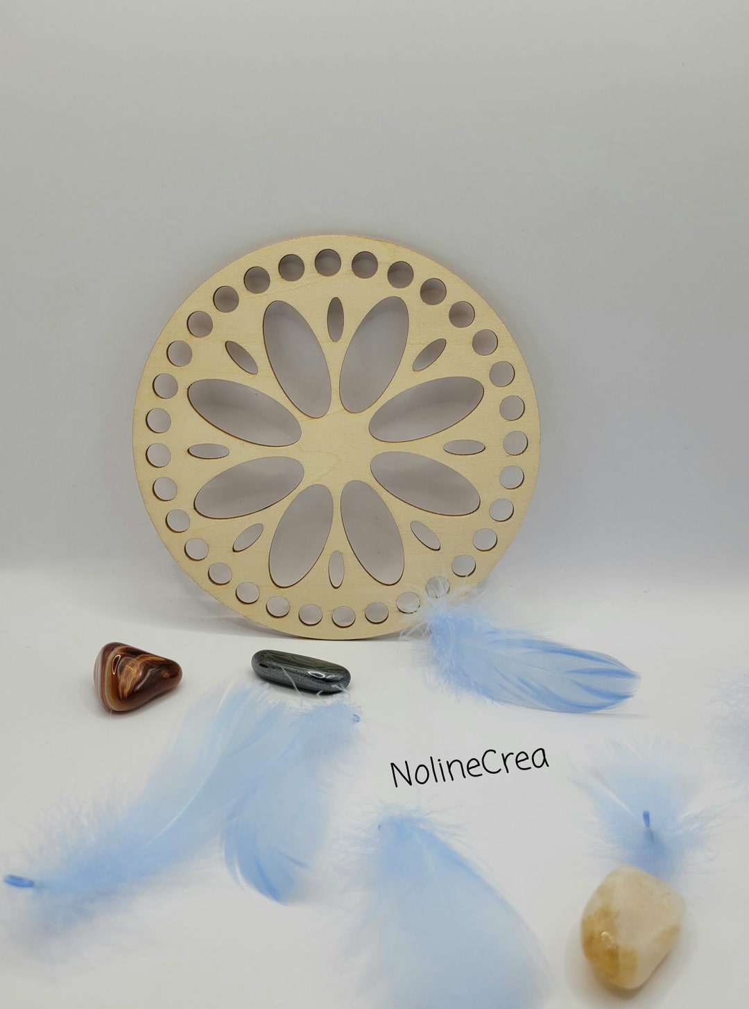 Round Rosette Sculpted Wooden Base, Round 6 Inch Wooden Base - Etsy