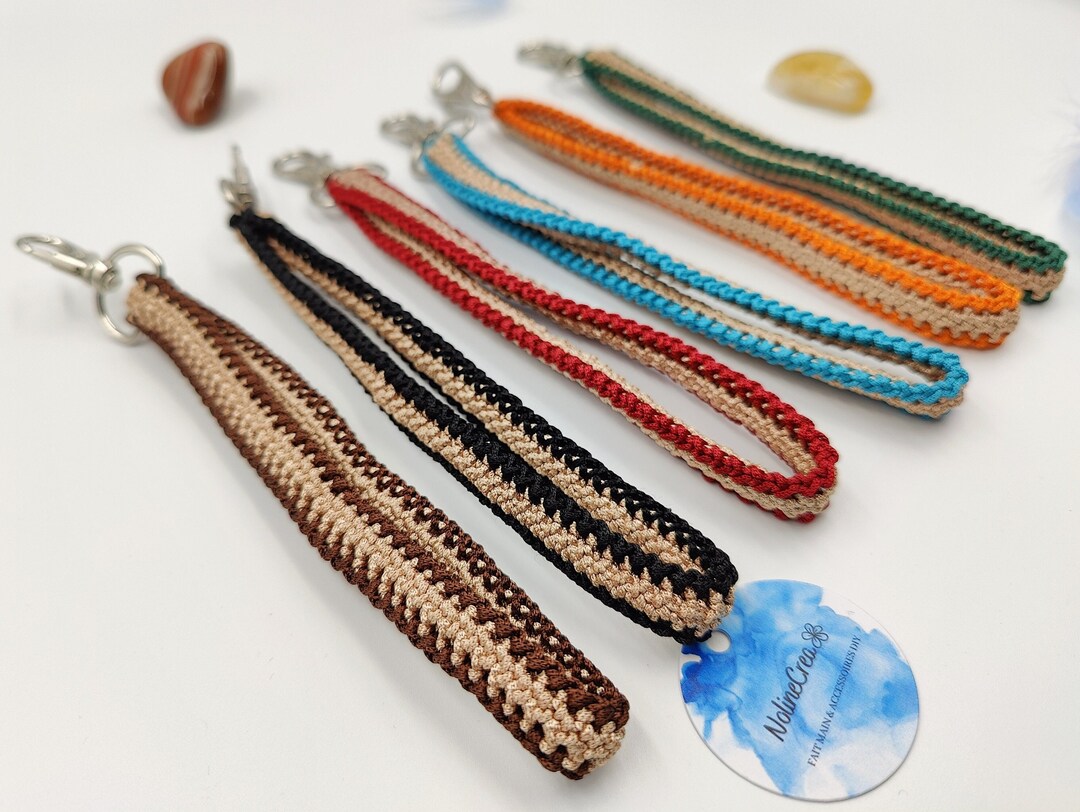 Removable Crochet Wrist Strap, Shoulder Strap for Pocket, Removable Key ...