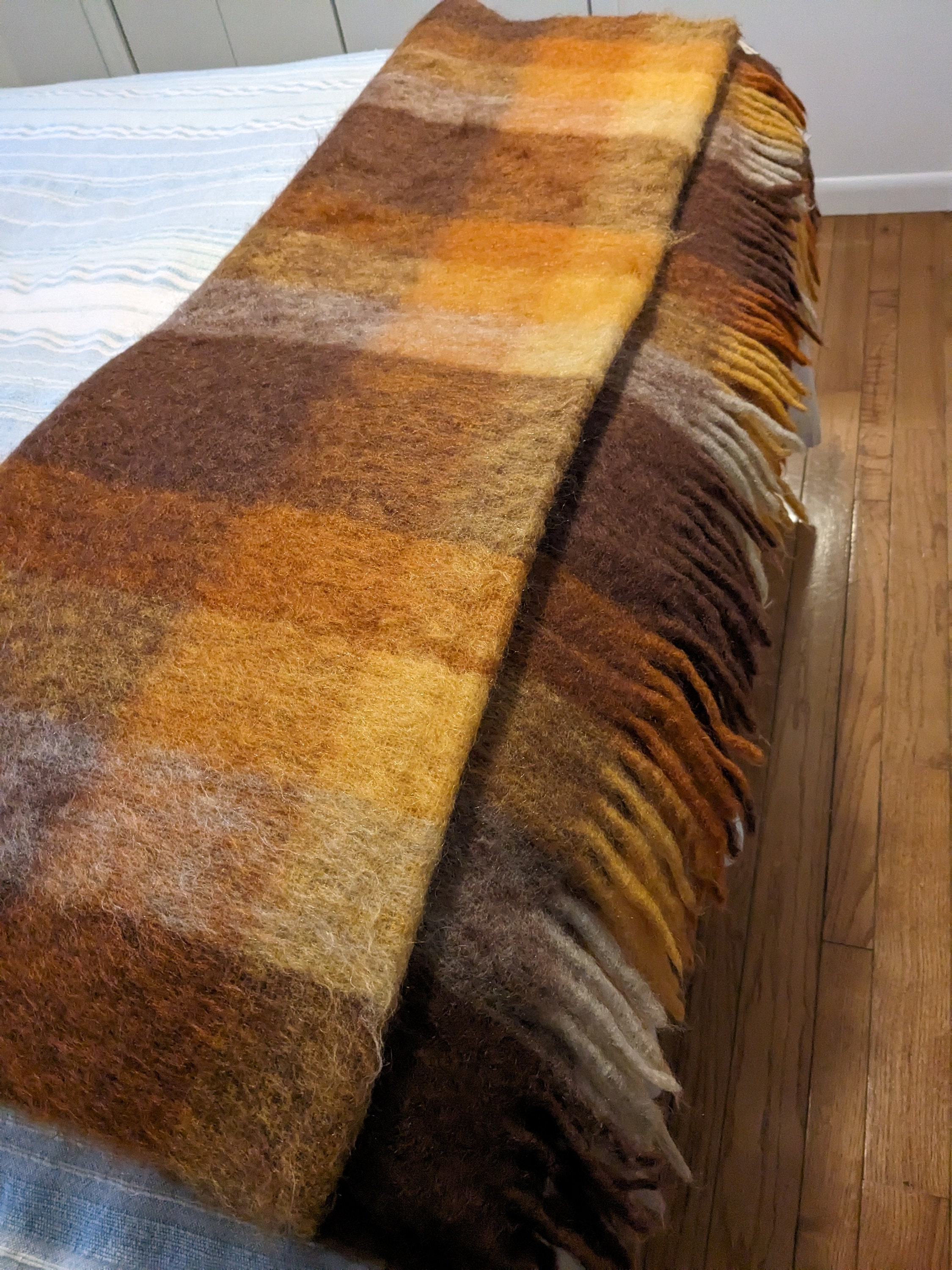 West German Mohair Throw Blanket - Etsy
