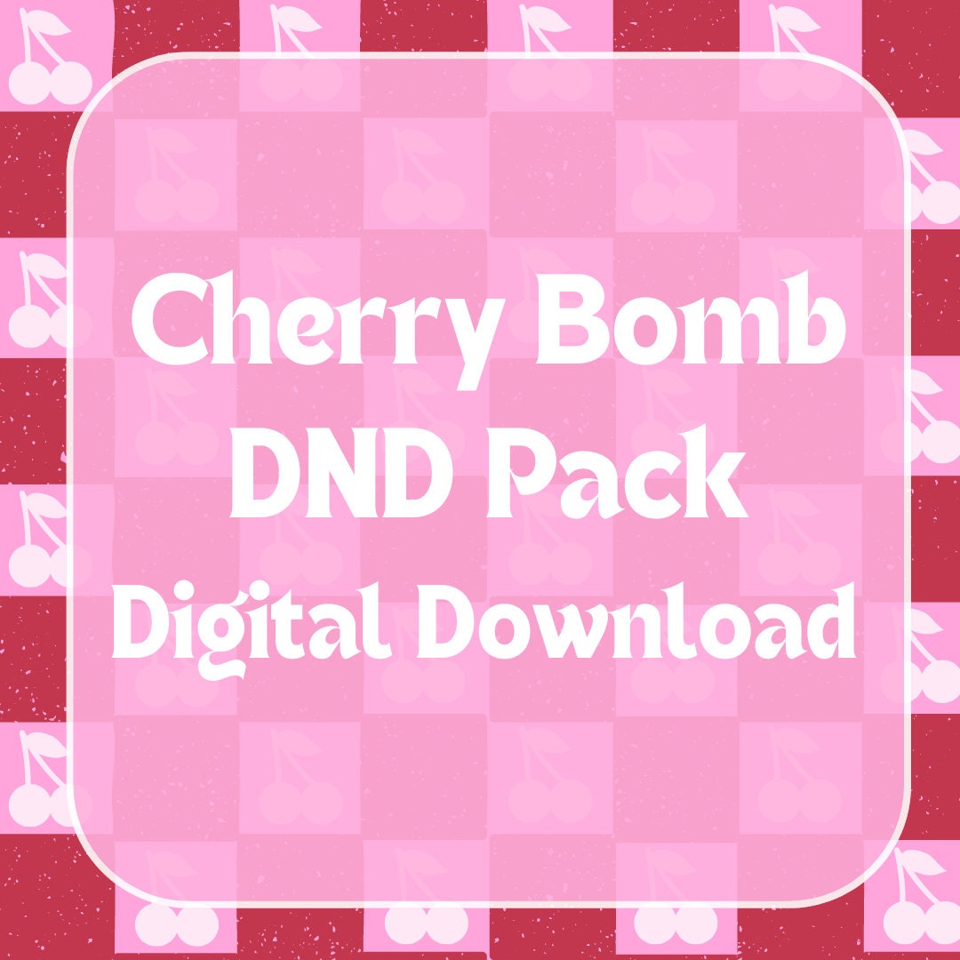 Paquete DnD 5e imprimible Cherry Bomb Tamaño A5 - Etsy México