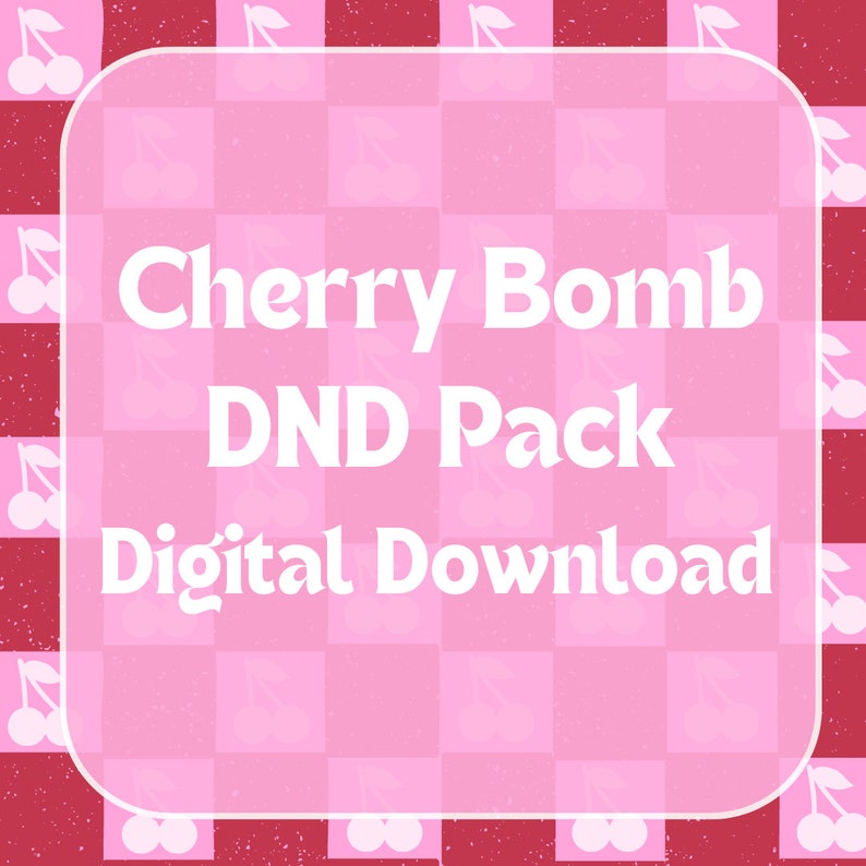 Paquete DnD 5e imprimible Cherry Bomb Tamaño A5 - Etsy México