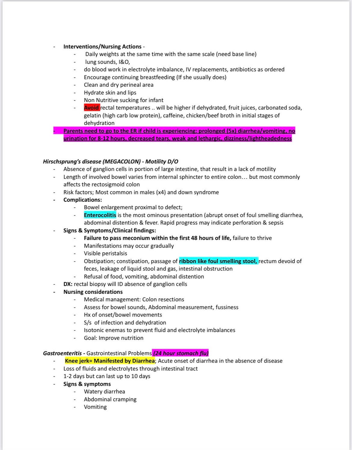 Pediatric Nursing Study Guide - Etsy