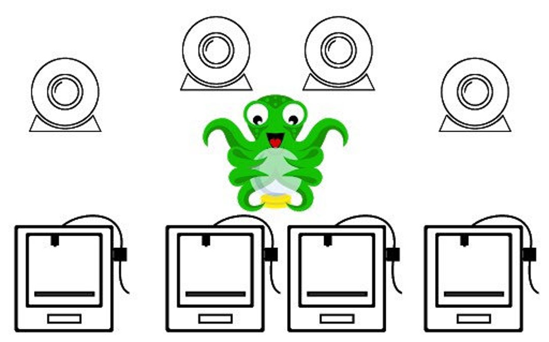 3D Printer Print Server | Octopi Octoprint Multi 4X Instance Image File ...