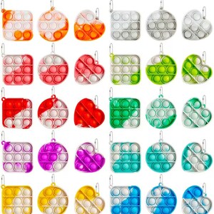 Pop It Valentines Keychain | Fidget Valentines Poppin Keychains for ...