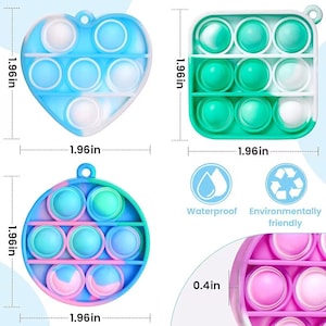 Pop It Valentines Keychain | Fidget Valentines Poppin Keychains for ...