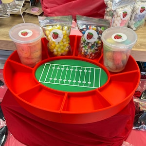 NFL Football Themed Party Tray Snackadium | KC Chiefs Party Tray | KC ...