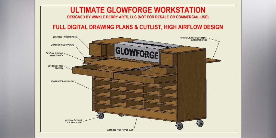 Ultimate All-in-one Glowforge Workstation | Digital PDF Dowload ...