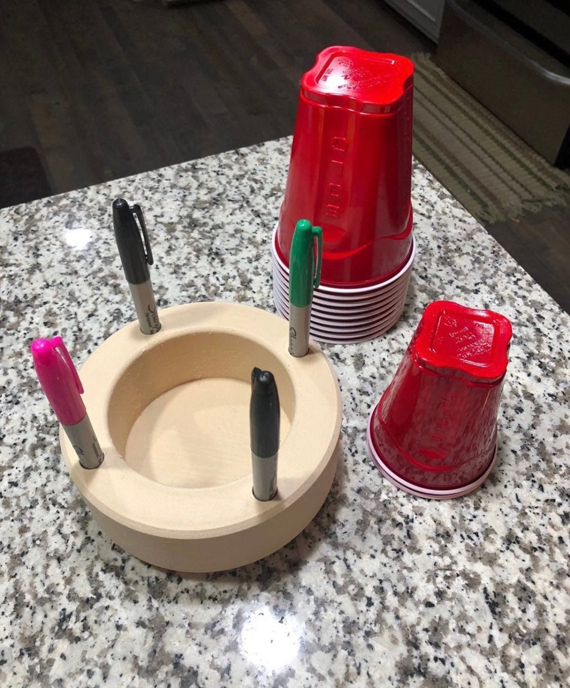 Red SOLO Cup & Marker Holder - Etsy