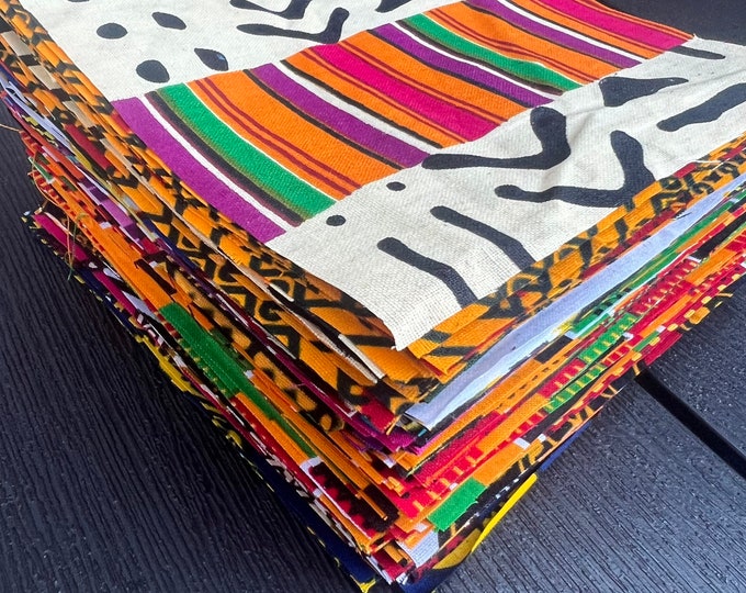 Charm Packs, African Print 42 Assorted Pre-cut 5" Square, 100% Cotton ...