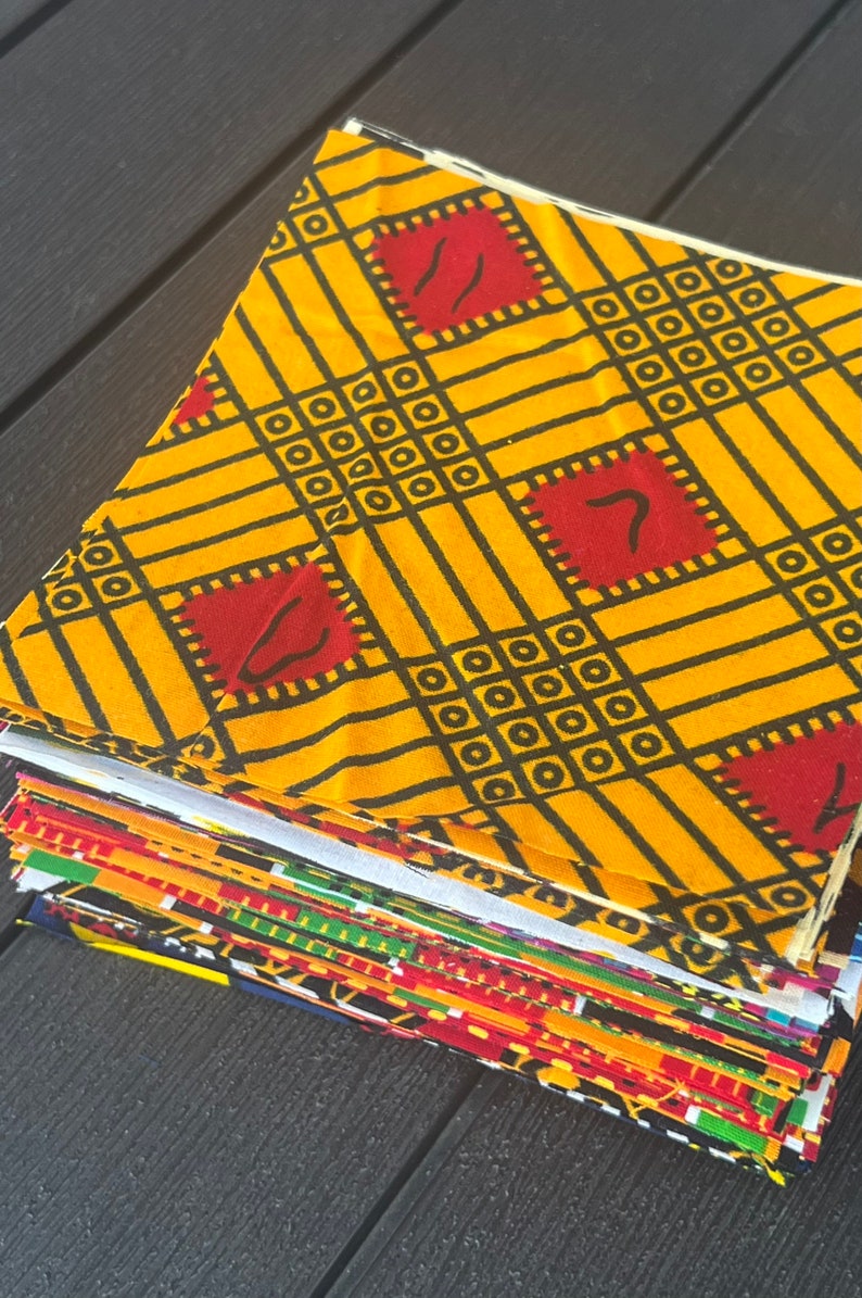 Charm Packs African Print 42 Assorted Pre-cut 5 Square - Etsy