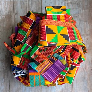 African Print Scrap Fabric by the Pound,african Print Fabric Remnants ...