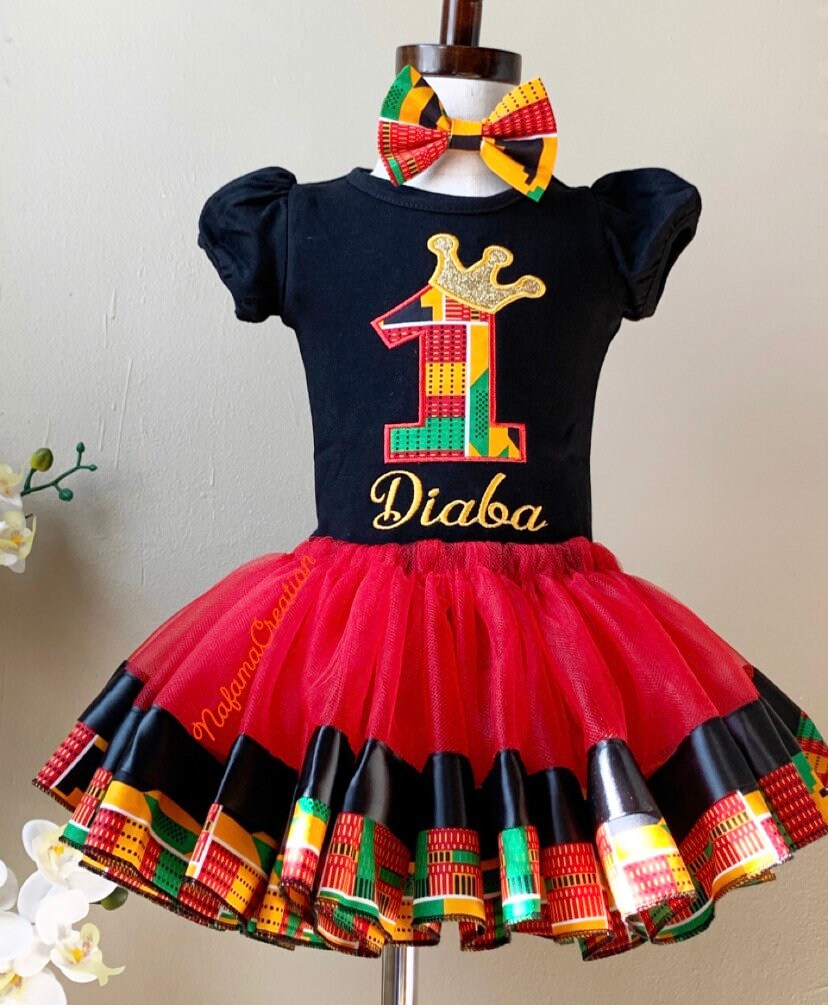 Tutu Outfit African Print Girl Outfit Birthday Tutu Outfit - Etsy