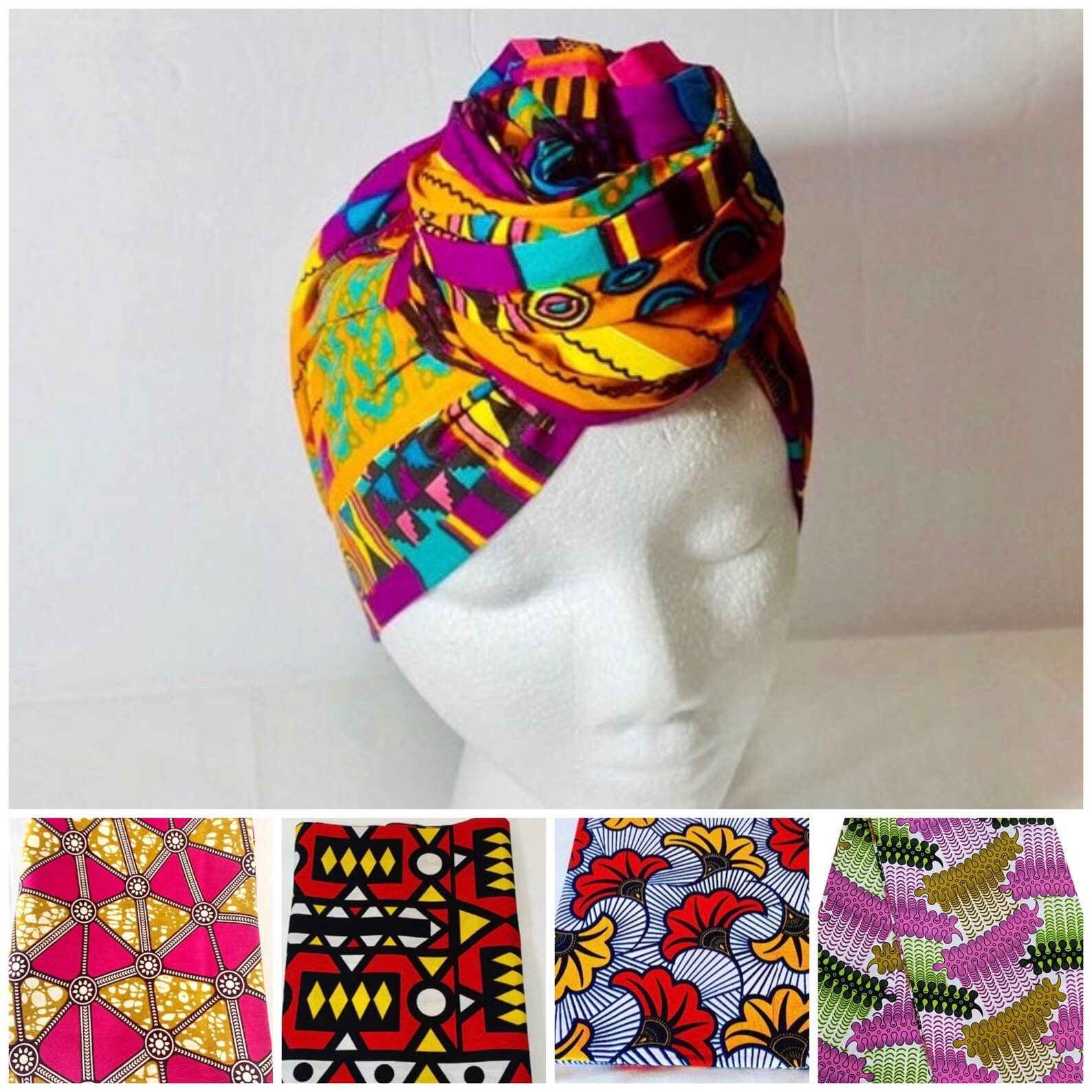 African Print Head-wrap/ African Print Fashion Turban/ Ankara - Etsy