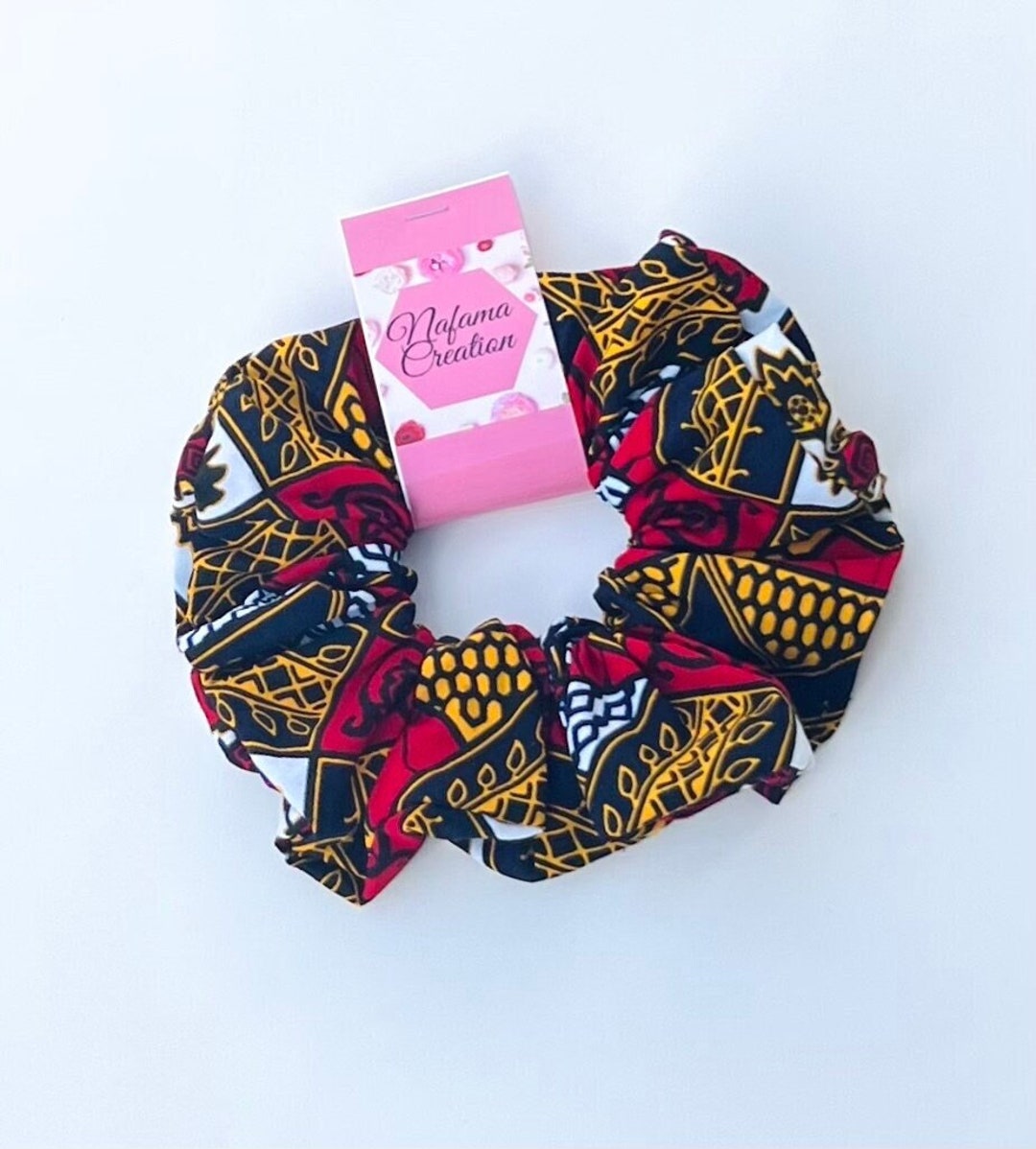 African Print Extra Large Scrunchies, Ankara Print Scrunchies, Hair ...