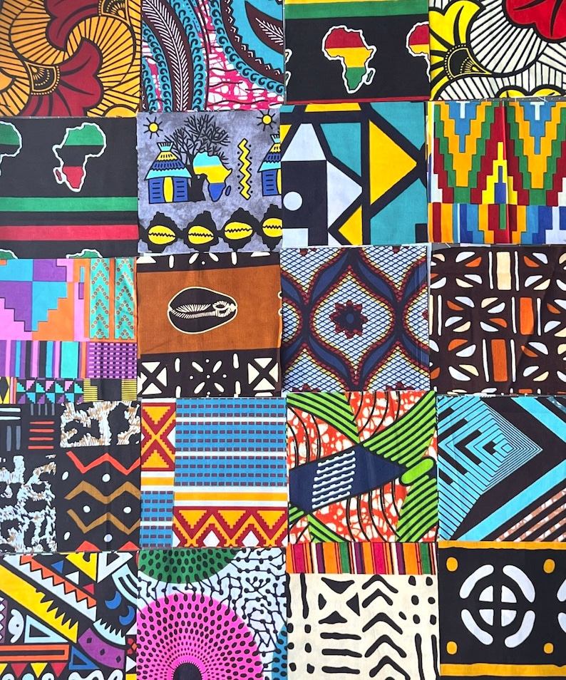 Charm Packs African Print 42 Assorted Pre-cut 5 Square - Etsy