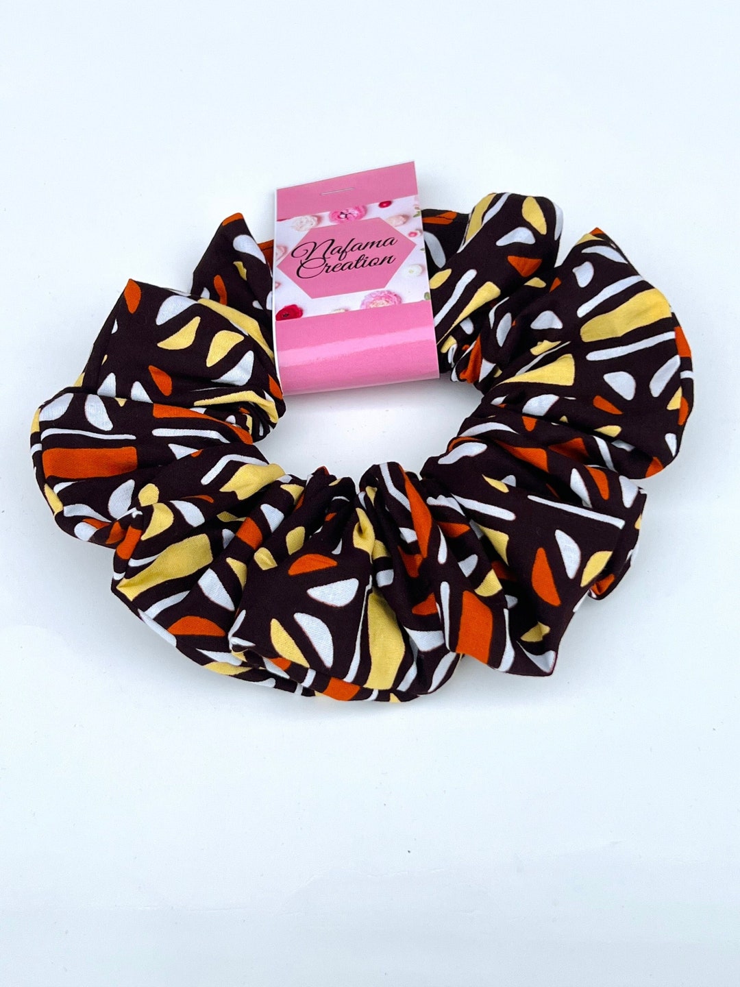 African Print Oversized Scrunchies, Jumbo Extra Large Scrunchies, Giant ...