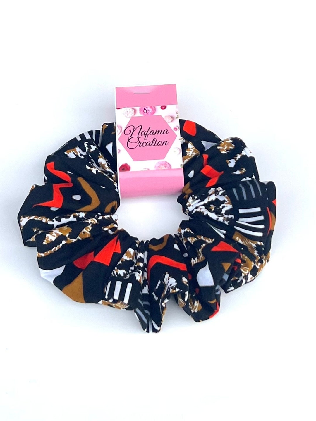 African Print Oversized Scrunchie: Ankara Fabric XXL Hair Tie - Etsy
