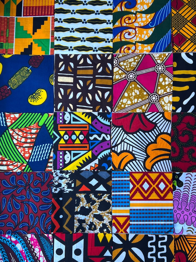 Charm Packs African Print 42 Assorted Pre-cut 5 Square - Etsy