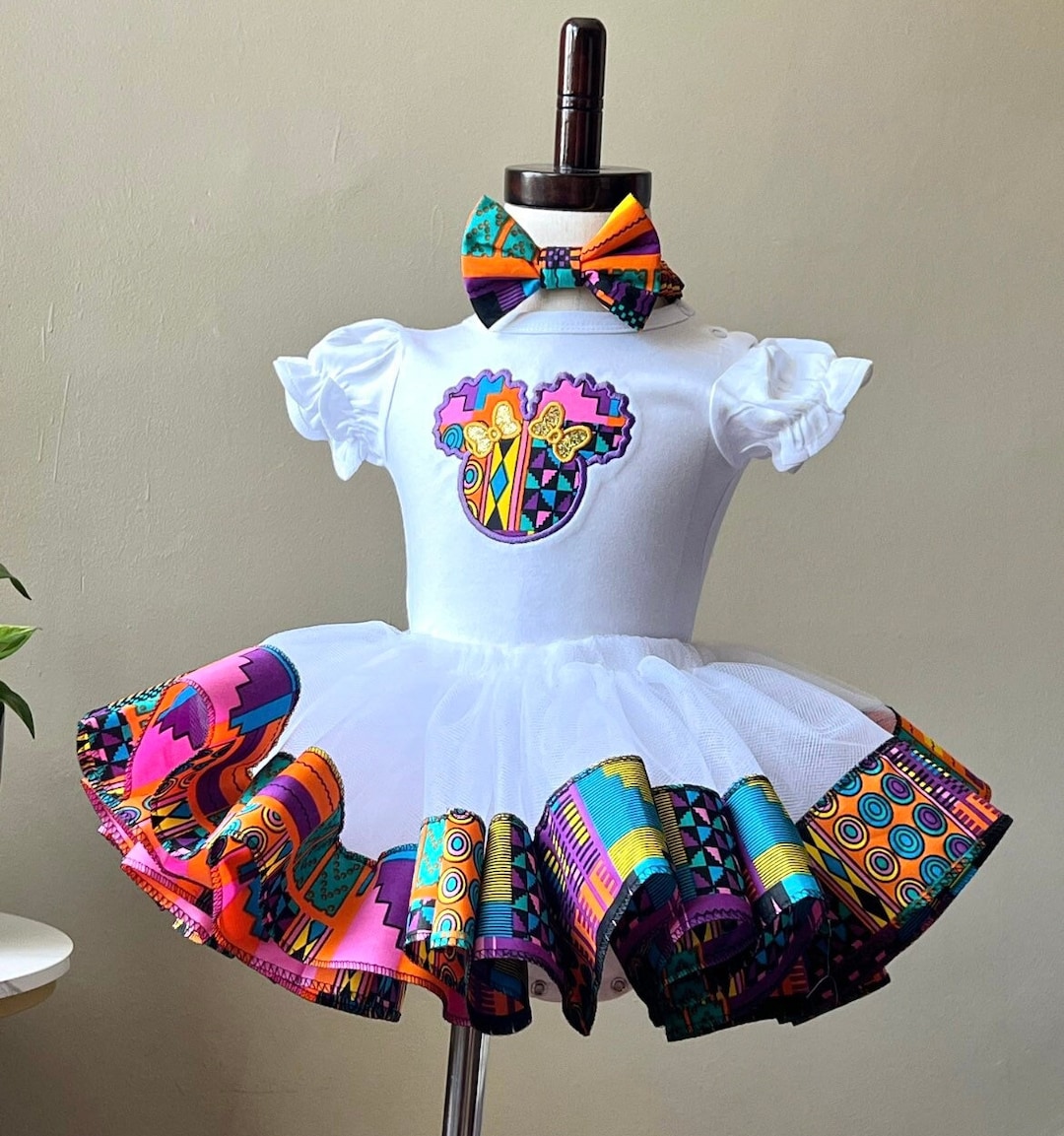 African Print Birthday Outfit: Ankara Tutu Set With Headband - Etsy
