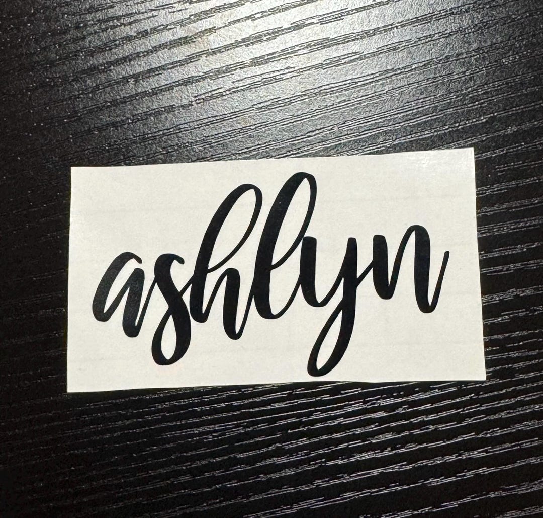 Customizable Vinyl Sticker Name Sticker Custom Name Sticker Water ...
