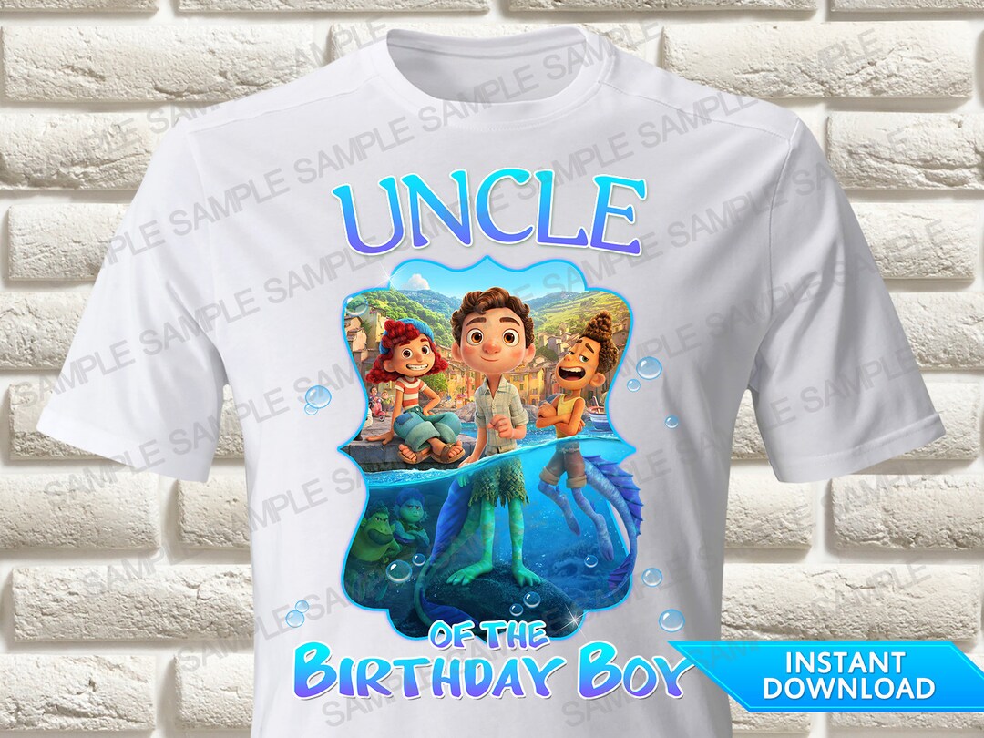 Luca Uncle Iron on Transfer, Luca Birthday Iron on Transfer, Luca ...