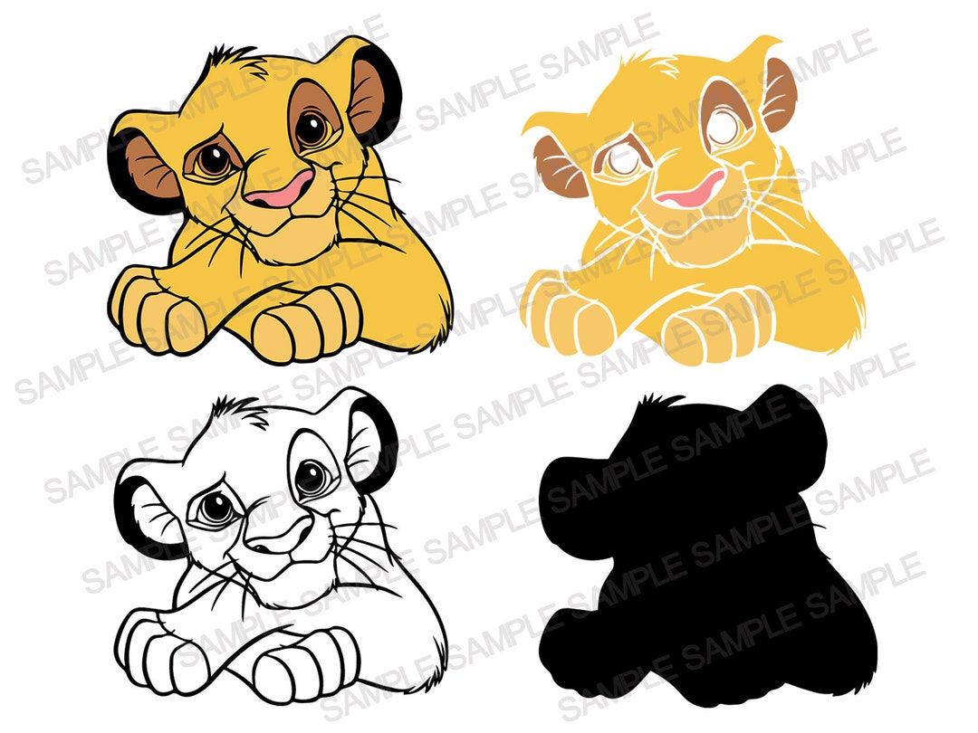 Lion King SVG, Simba SVG Clipart, Simba SVG Cut Files for Cricut ...