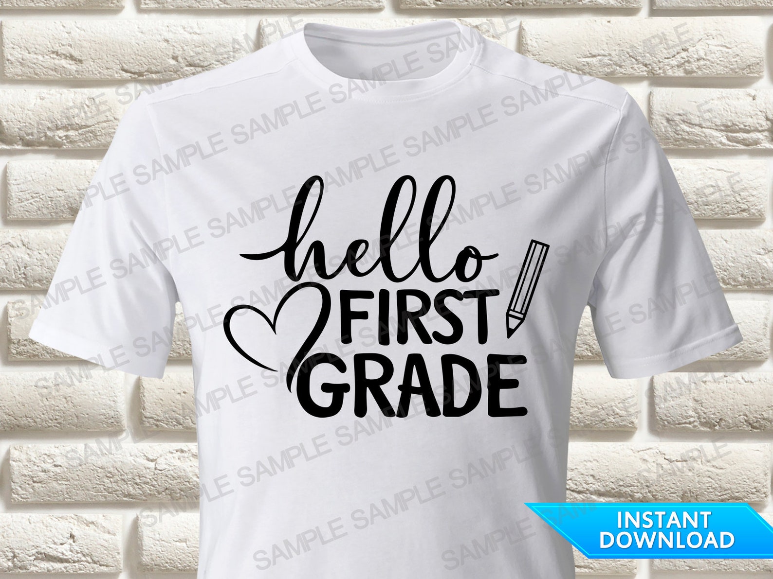 Hello First Grade SVG, Back to School 1st Grade SVG, Back to School SVG ...