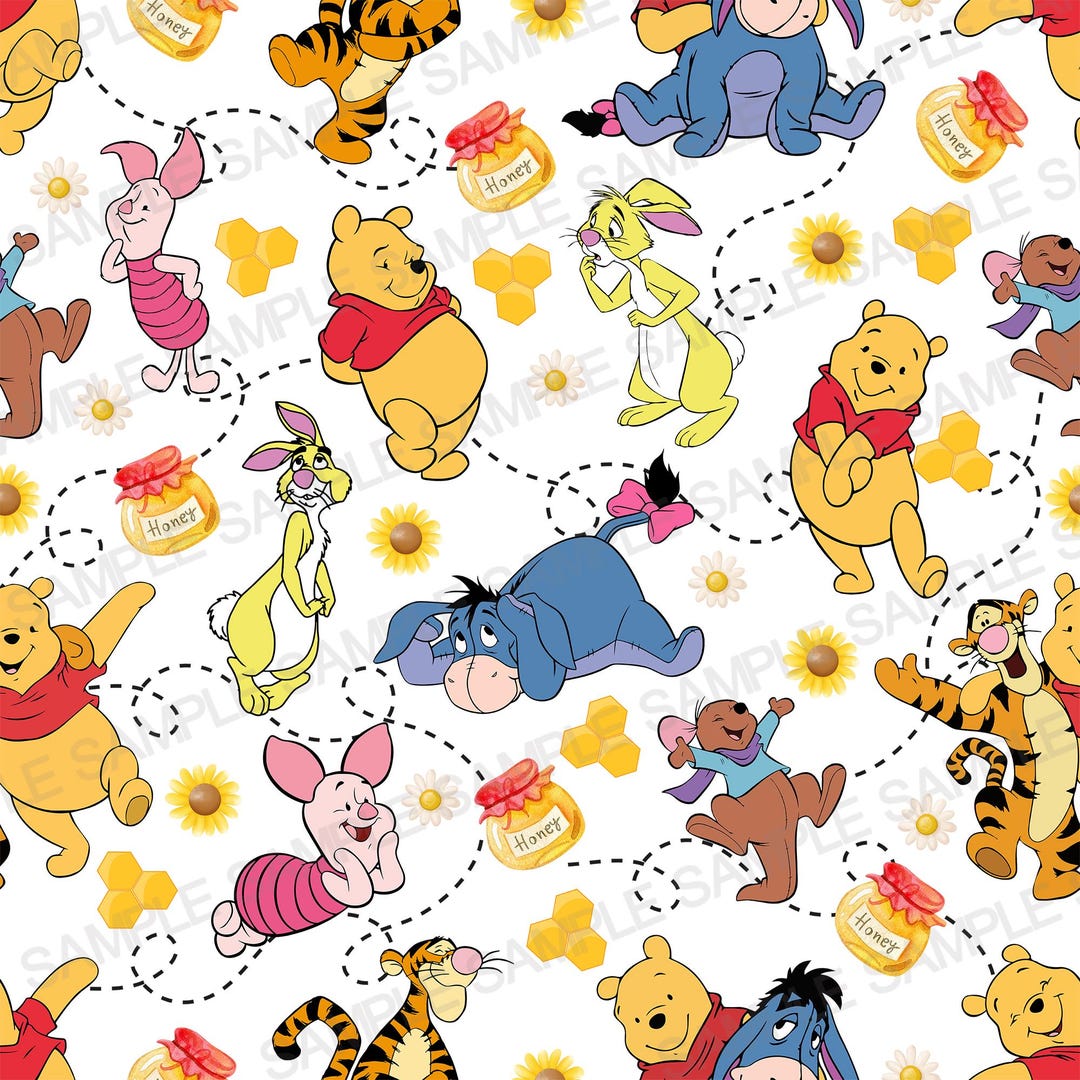 Winnie the Pooh Seamless Pattern Winnie the Pooh Pattern Winnie the ...