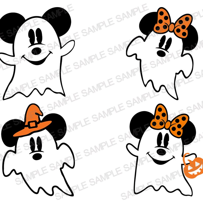 Mickey Ghost Svg - Etsy