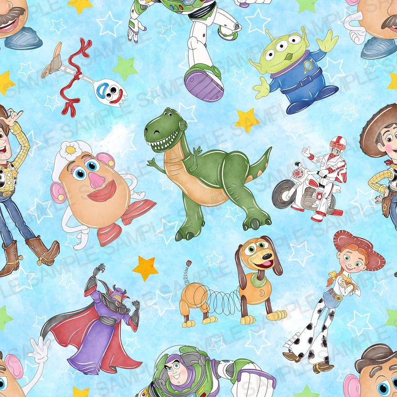 Toy Story Fabric - Etsy UK