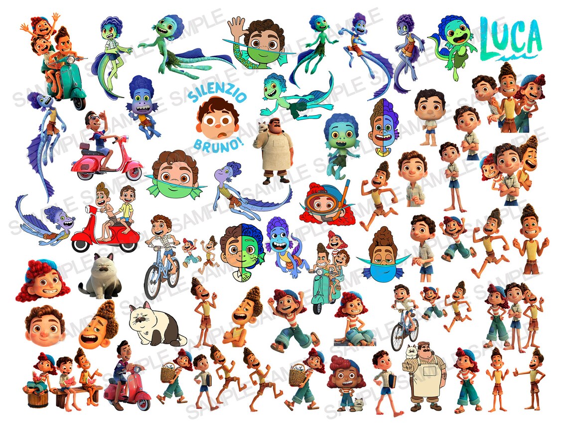 Luca PNG, Luca Iron on Transfer, Luca Clipart, Luca T-shirt, Luca Shirt ...