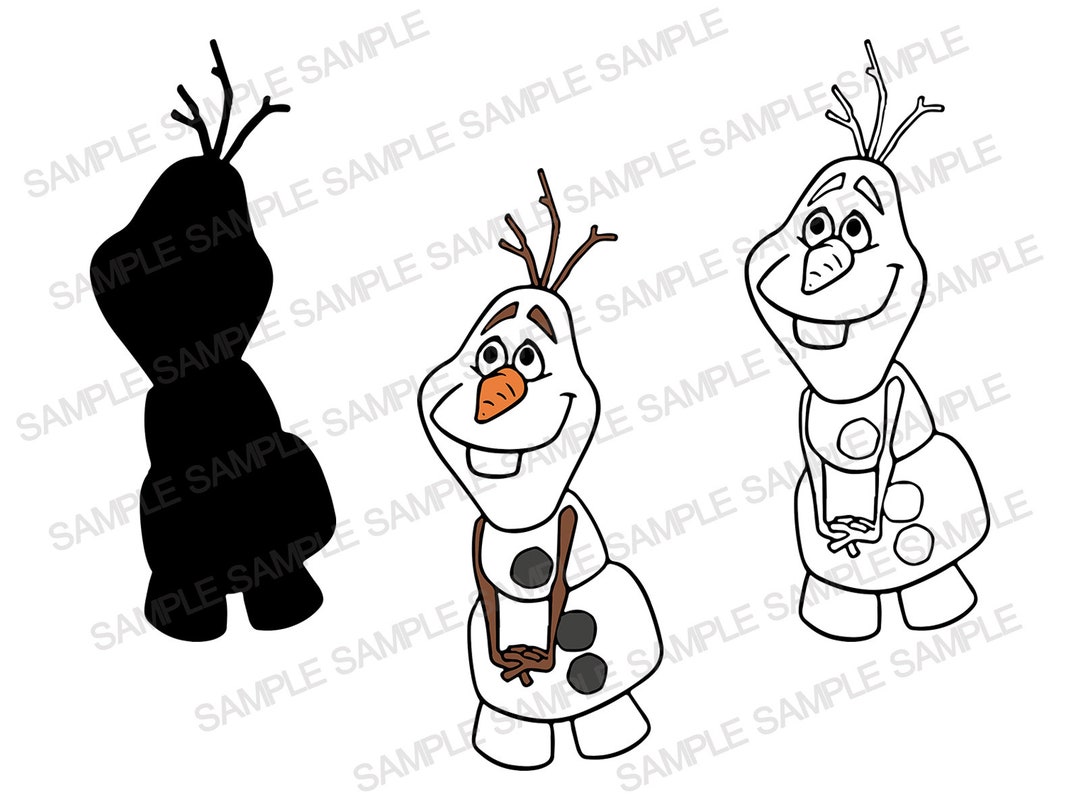 Olaf SVG, Frozen SVG, Olaf Clipart, Olaf Silhouette, Olaf Cut Files ...
