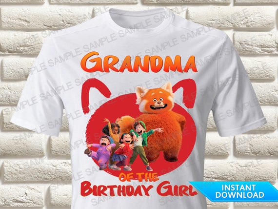 Turning Red Grandma of the Birthday Girl Iron on Transfer - Etsy