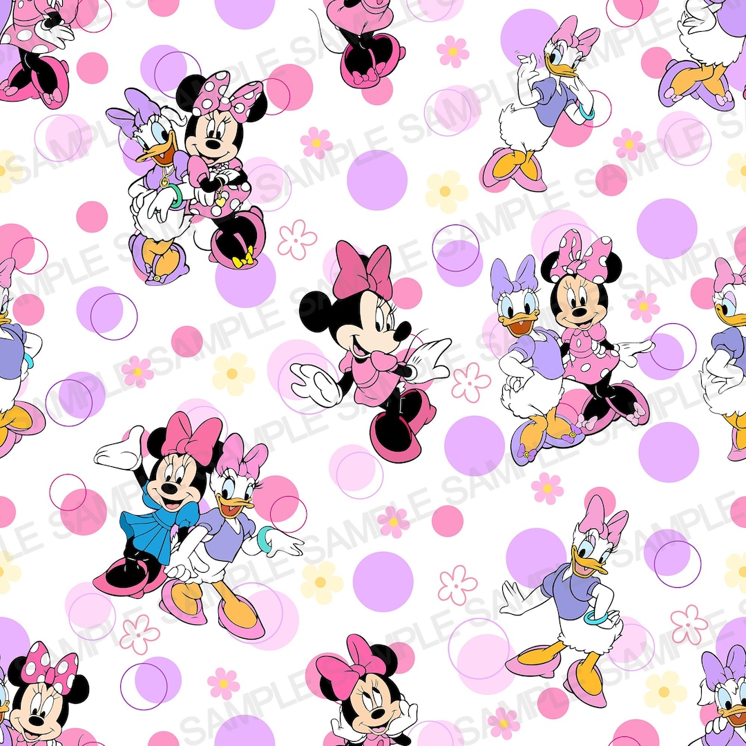 Minnie Mouse Seamless Pattern Daisy Duck Seamless Pattern Daisy Duck ...