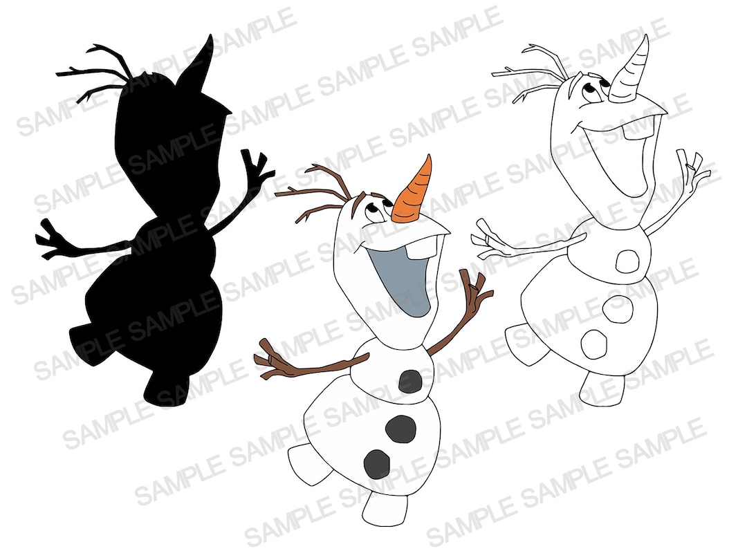 Olaf SVG, Frozen SVG, Olaf Clipart, Olaf Silhouette, Olaf Cut Files ...