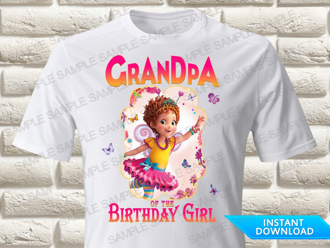 Fancy Nancy Grandpa of the Birthday Girl Iron on Transfer, Fancy Nancy ...