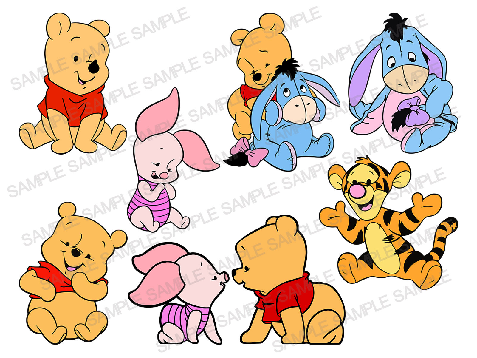 Baby Winnie the Pooh SVG Baby Tigger SVG Winnie Baby SVG - Etsy