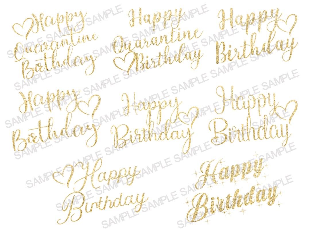 Happy Quarantine Birthday PNG, Happy Birthday PNG, Quarantine PNG ...