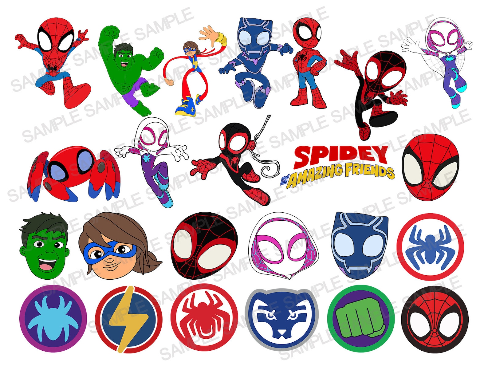 Spidey and His Amazing Friends SVG, Spiderman SVG, Spiderman Clipart ...