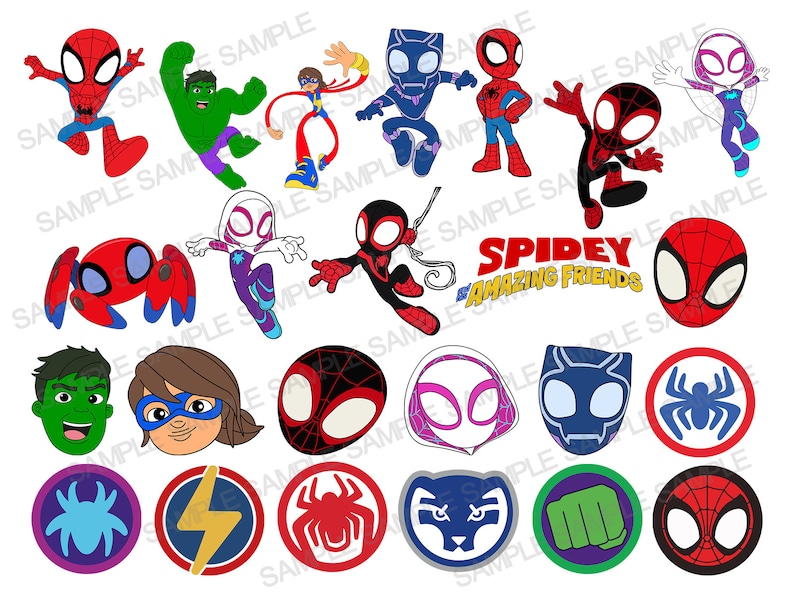Spidey y sus increíbles amigos SVG, Spiderman SVG, Spiderman Clipart ...