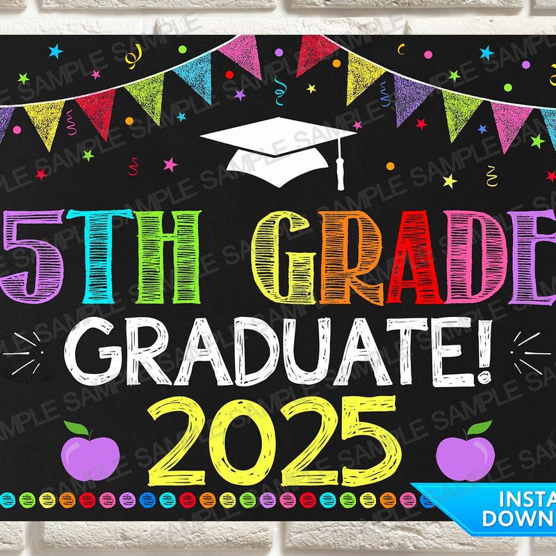 5th Grade Sign - Etsy