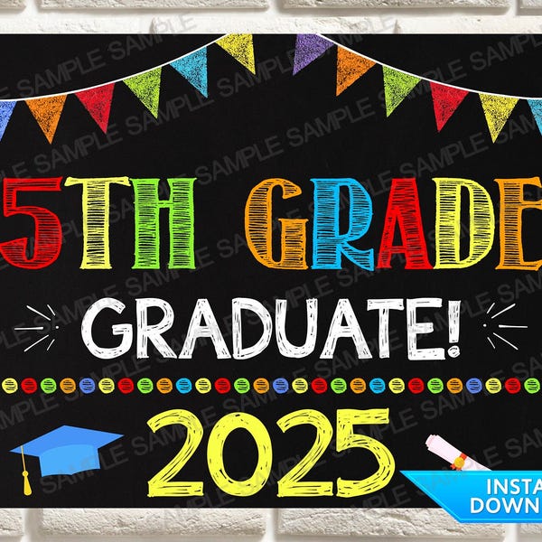 5th Grade Graduation Yard Sign - Etsy